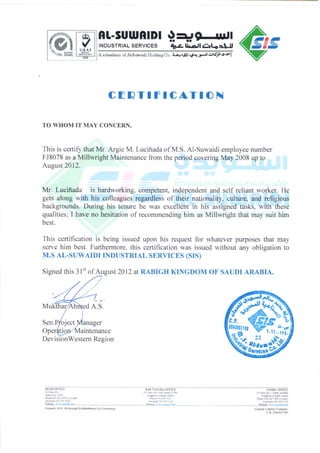 Al-Suwaidi Certf. | PDF