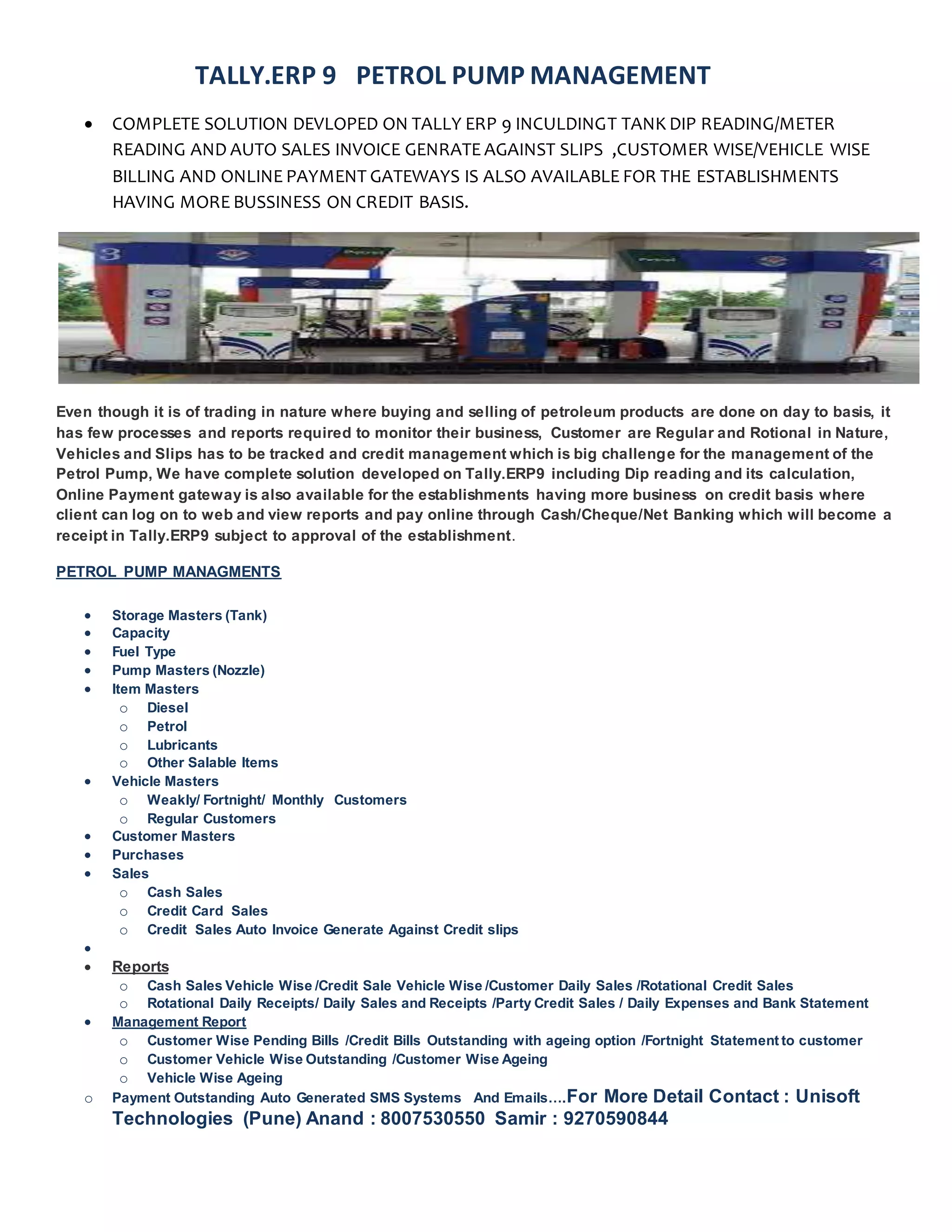 TALLY petrol pump brocher1 | DOCX
