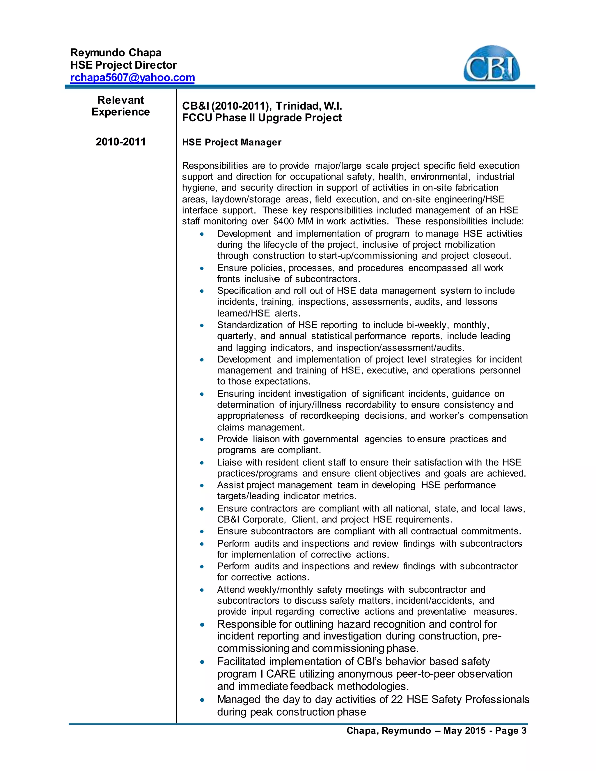 R. Chapa. Resume May. 2015 | DOCX