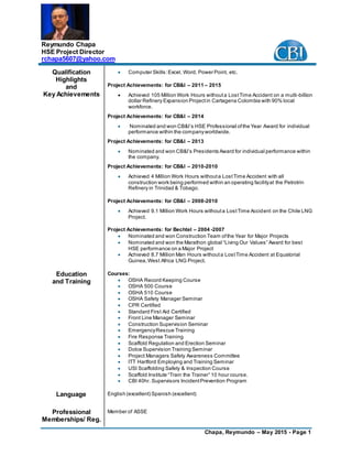 R. Chapa. Resume May. 2015 | DOCX