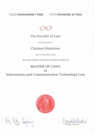 Diploma from UiO | PDF