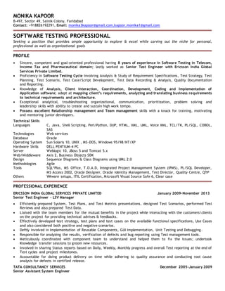 Resume_Monika2016 | PDF