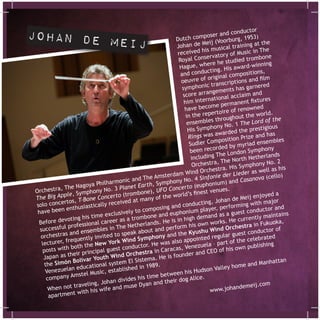 Johan de Meij PROGRAM_Color | PDF