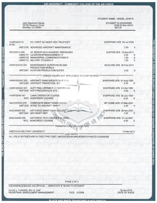Henze CCAF Transcript | PDF