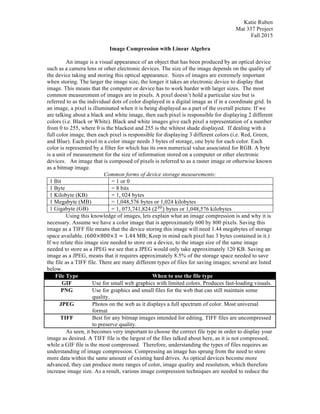 Image Compression | PDF