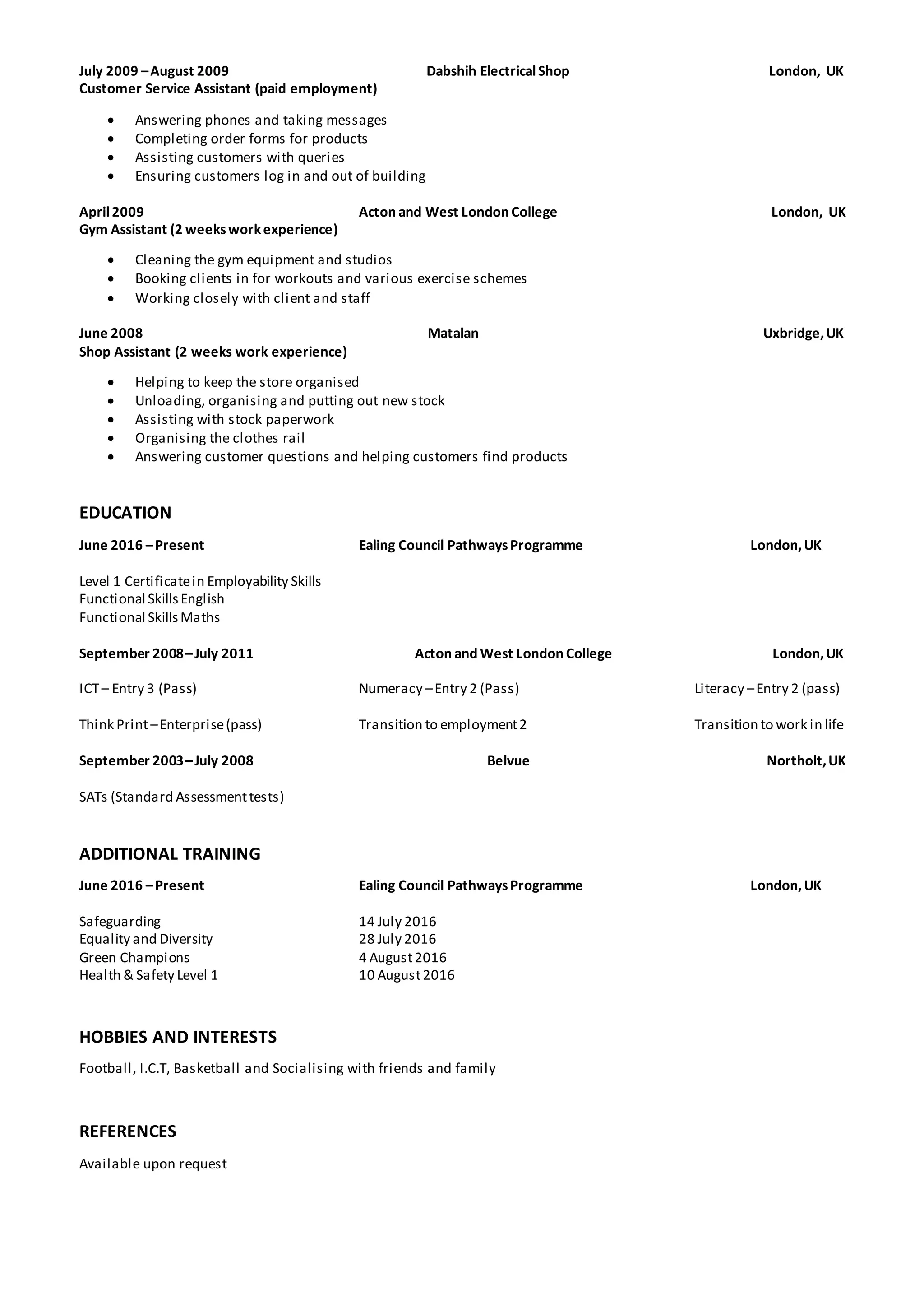 Badmah Hassan CV 2017 | PDF