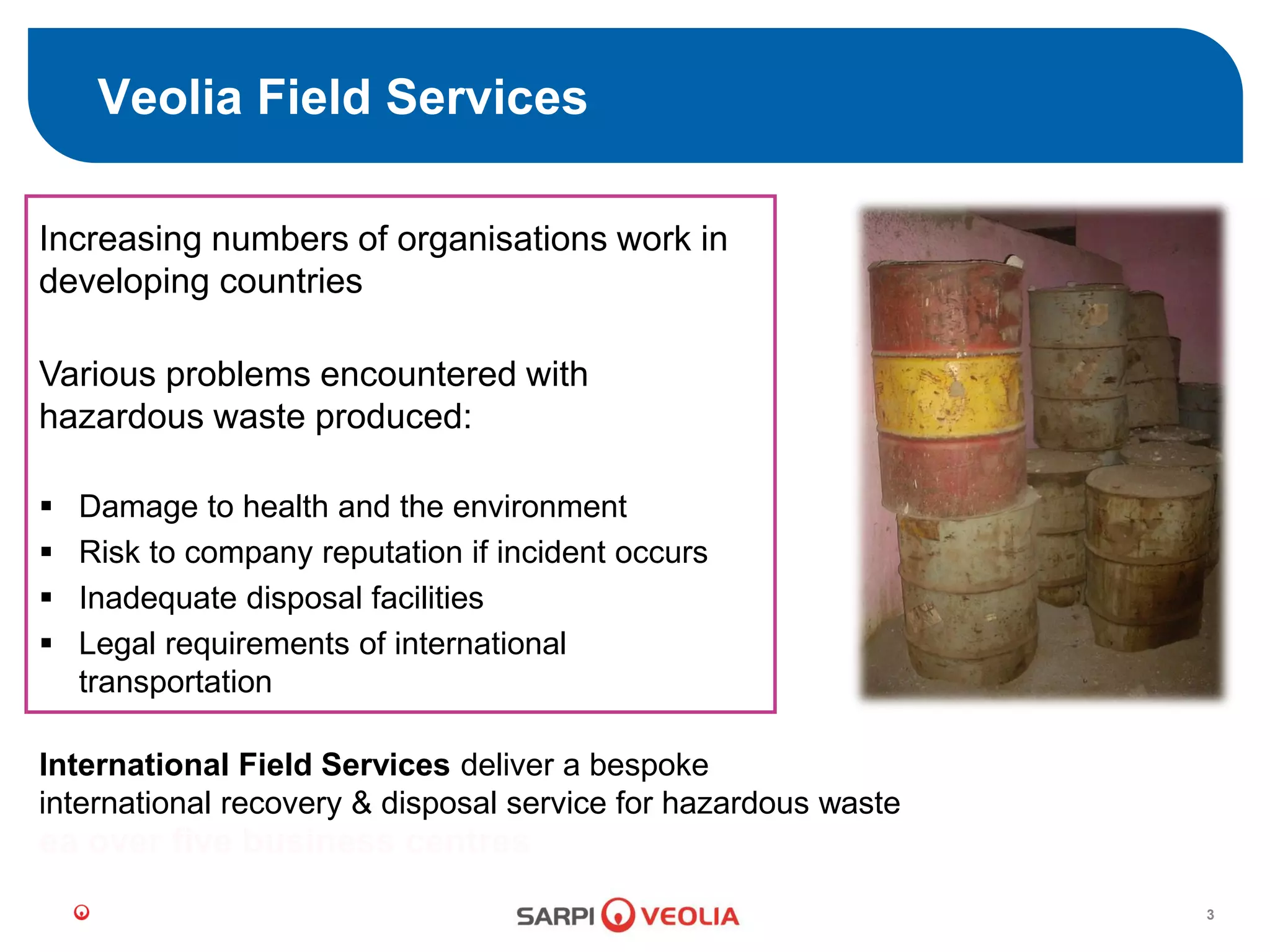 Presentation Veolia Field Services (English) | PDF
