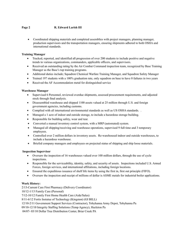 Resume Dec 2016 | ODT