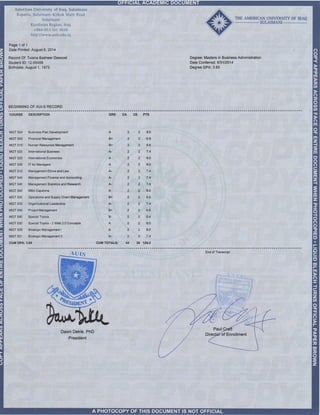 Master Degree Certificate Pdf