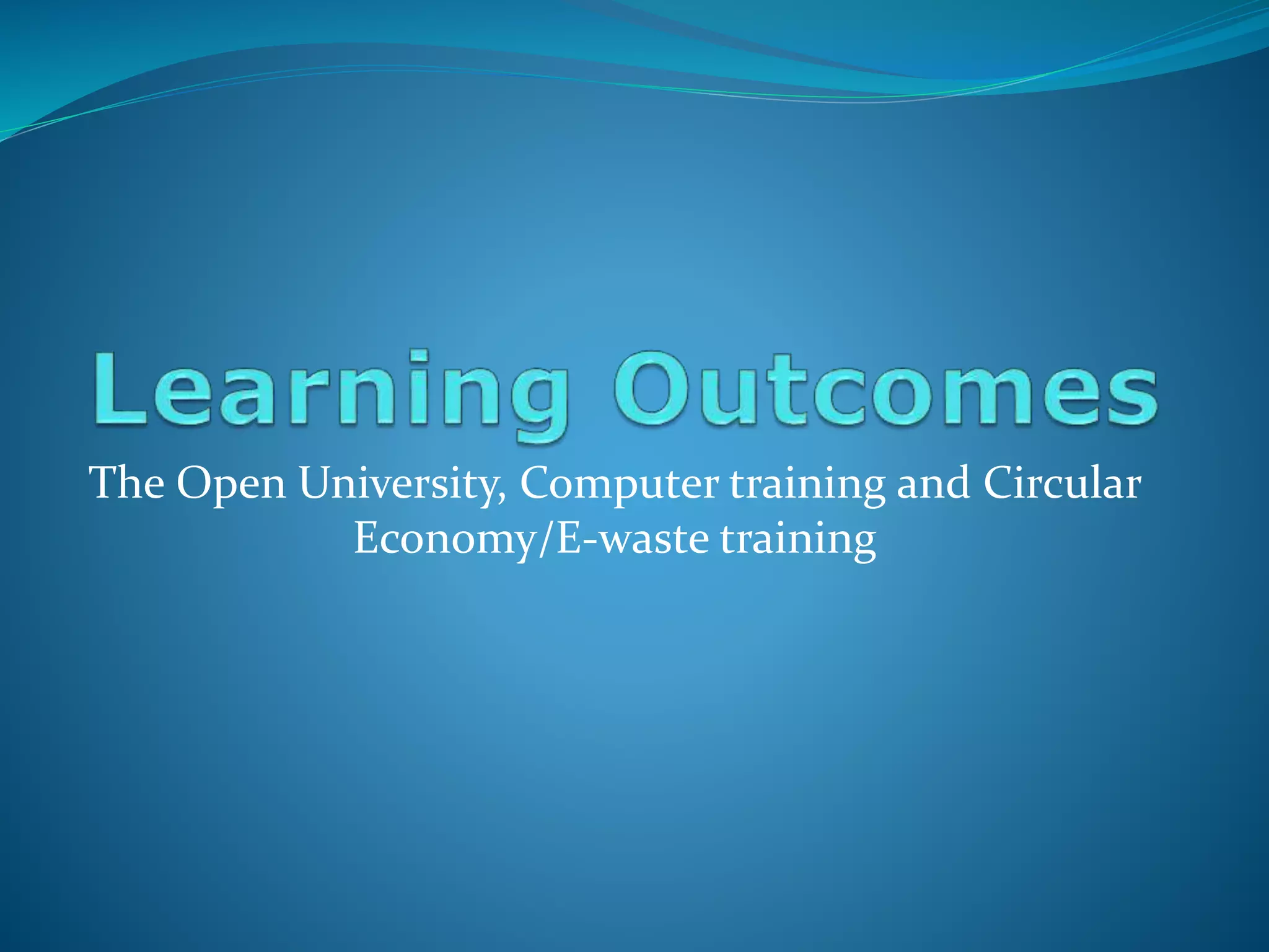 Learning Outcomes | PPT