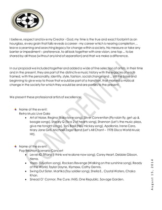 Layout To Zager 2014 | DOCX | Oldies/Adult Standards | Music