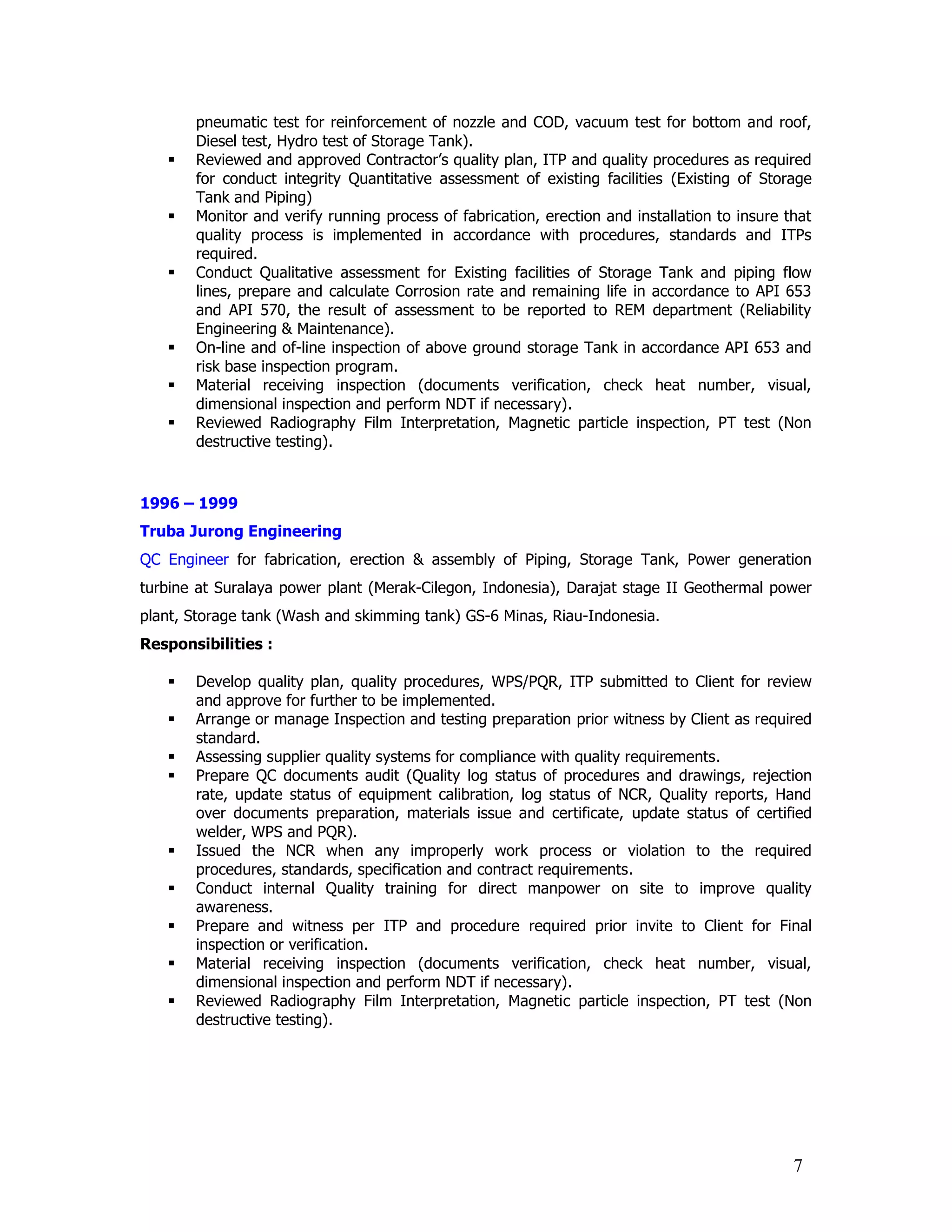 Slamet Nurhadi's CV - Jan 2017 | PDF