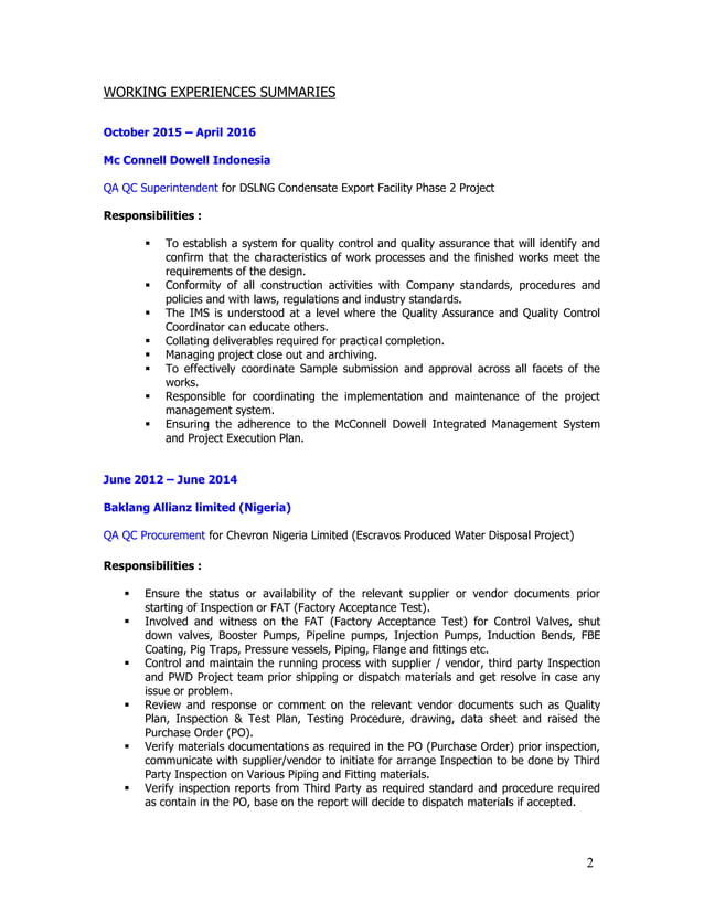 Slamet Nurhadi's CV - Jan 2017 | PDF