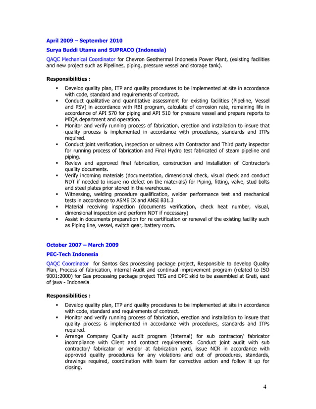 Slamet Nurhadi's CV - Jan 2017 | PDF