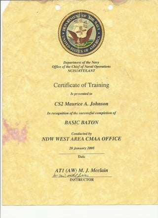BASIC BATON CERTIFICATE | PDF