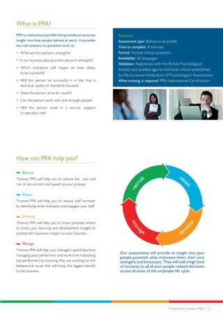 PPA_Product_Fact_Sheet | PDF | Resume Writing and Advice | Job Search