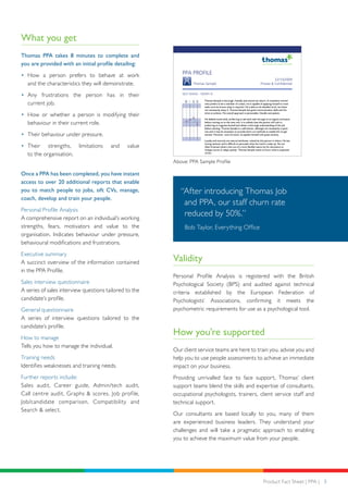 PPA_Product_Fact_Sheet | PDF | Resume Writing and Advice | Job Search