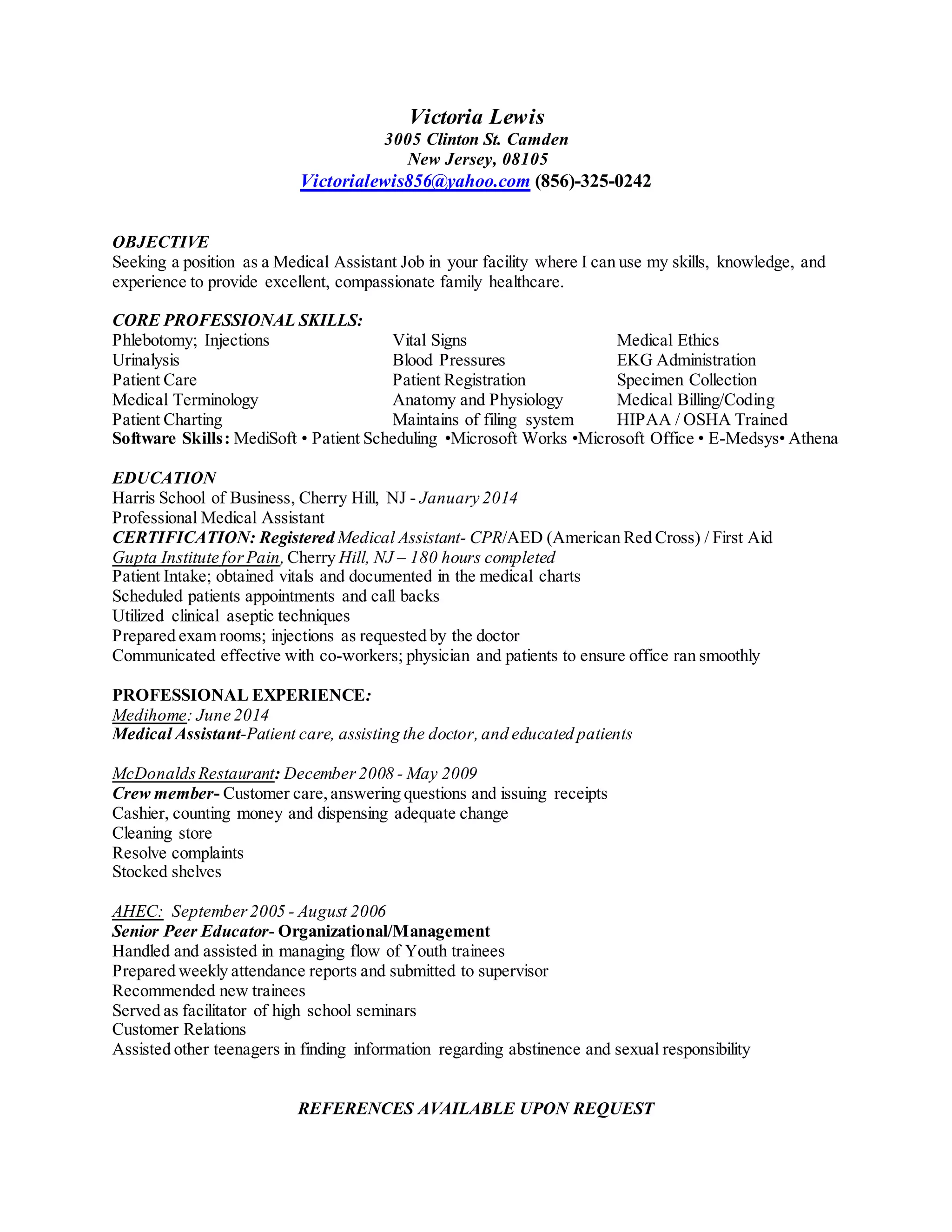 Victoria Lewis real final | PDF