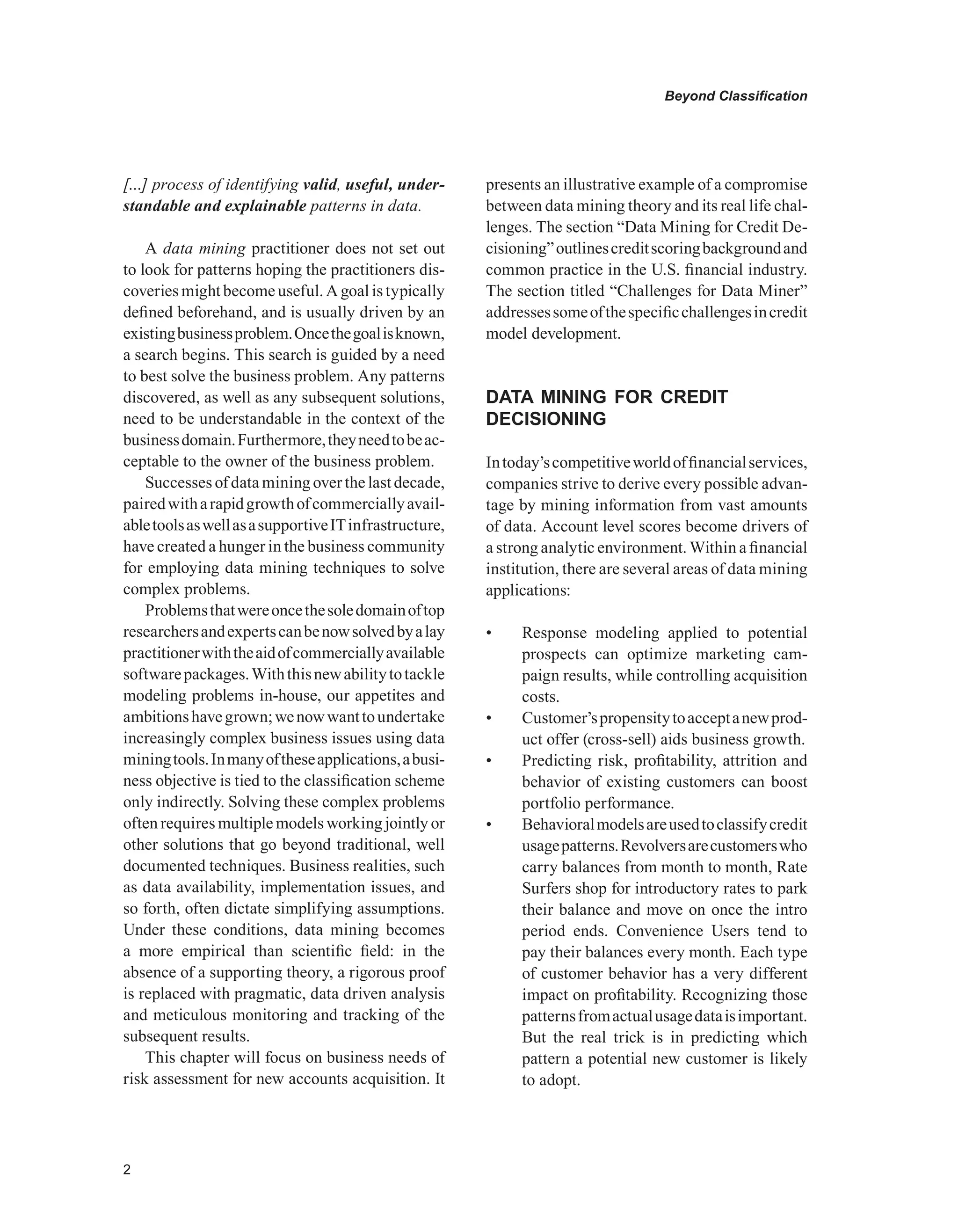 Chapter8 - Beyond Classification | PDF