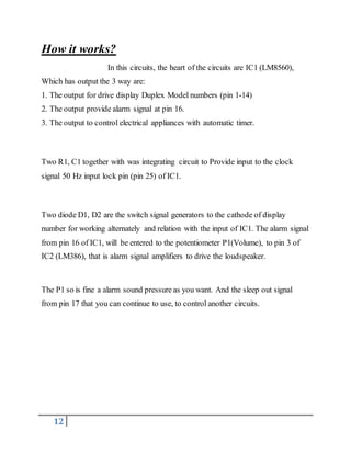 Digital Alarm Clock (IC-TMS-8560) | DOCX