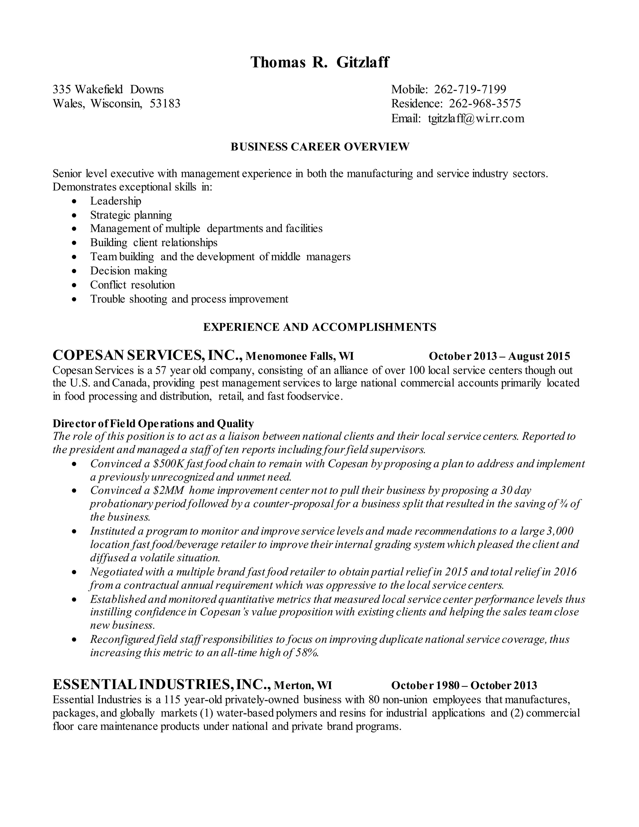 Thomas R. Gitzlaff Resume | DOCX