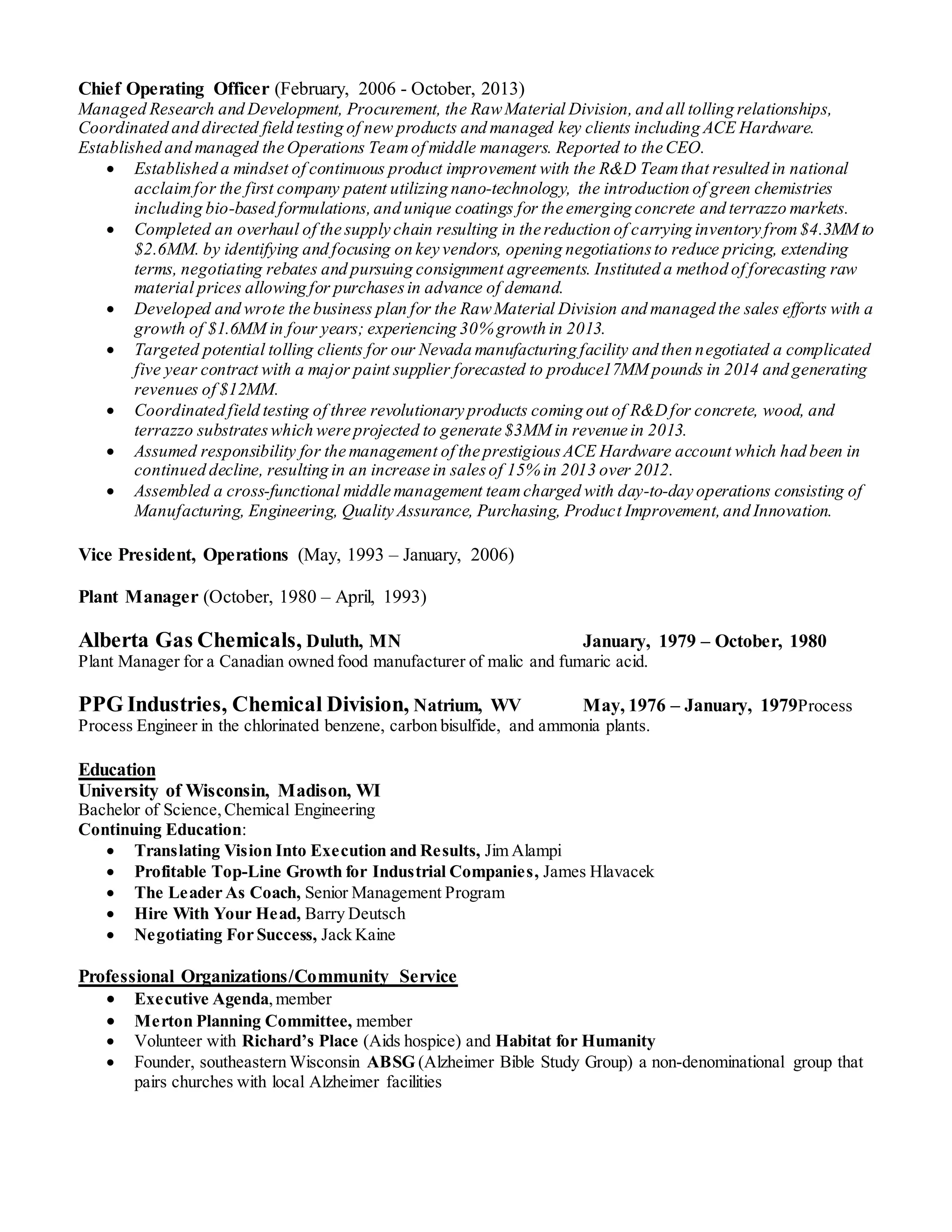 Thomas R. Gitzlaff Resume | DOCX