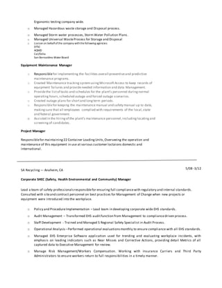 Resume - Work History | PDF
