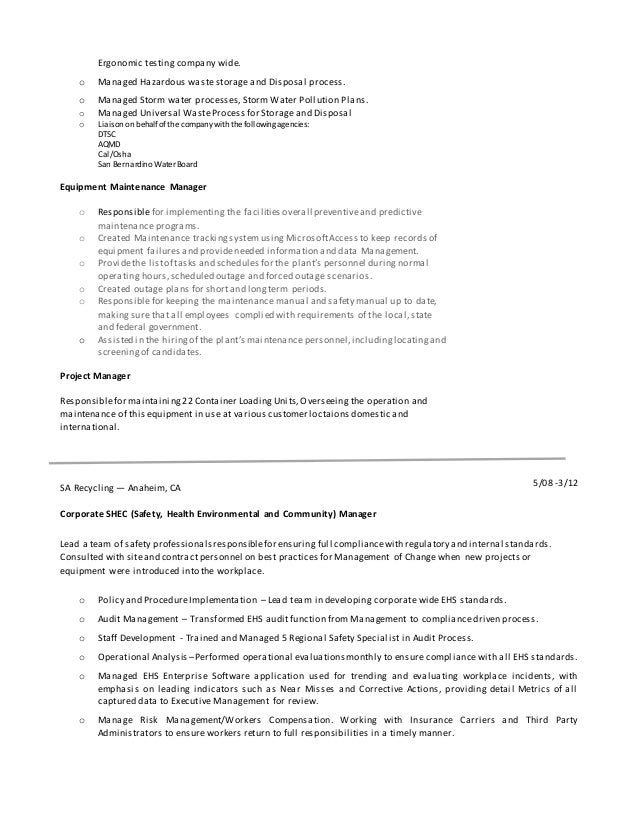Resume Work History resume-work-history