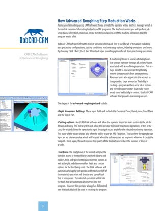 3D Advanced Roughing | PDF