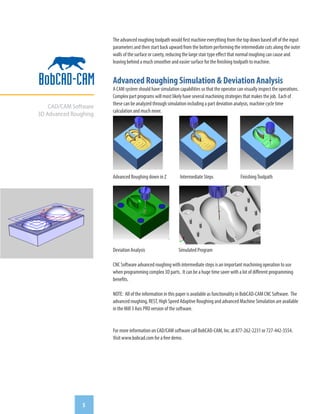 3D Advanced Roughing | PDF
