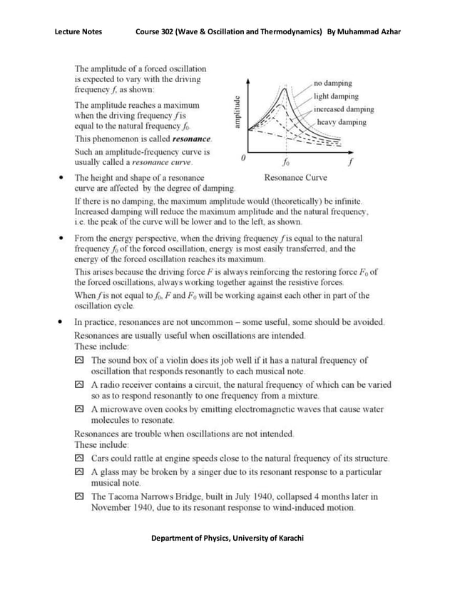 3 damped and forced oscillation | PDF