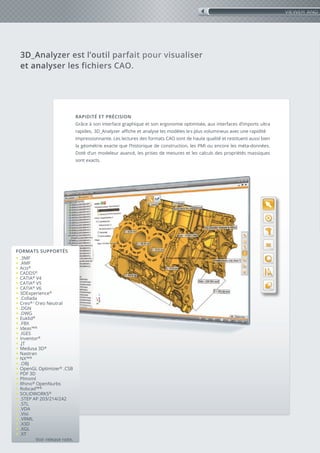 Documentation technique de 3D_Analyzer - Viewer CAO 3D professionnel | PDF