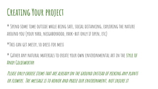 3 d andy goldsworthy environmental artist | PPT