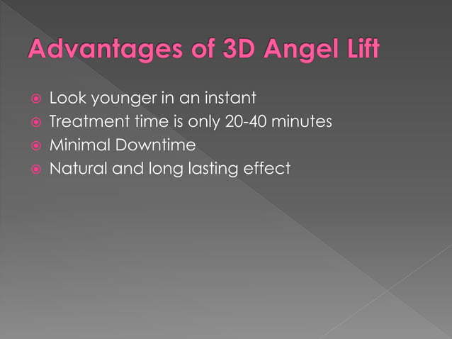 Non-surgical Facelift - 3D Angel Lift | PPT