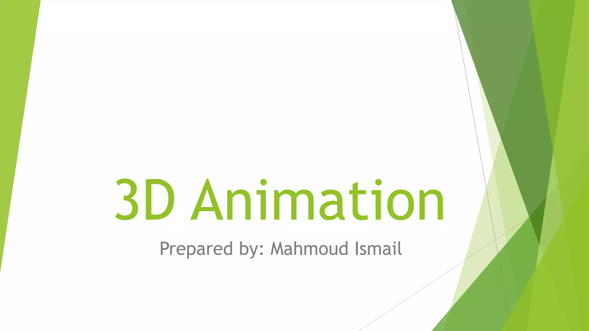 3 d animation | PPT