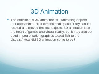 3D Animation Videos | PPT