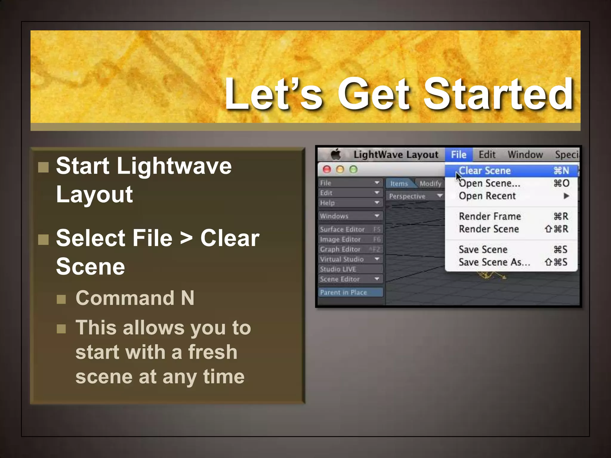 NewTek Lightwave 3D: Learning the Layout | PPTX
