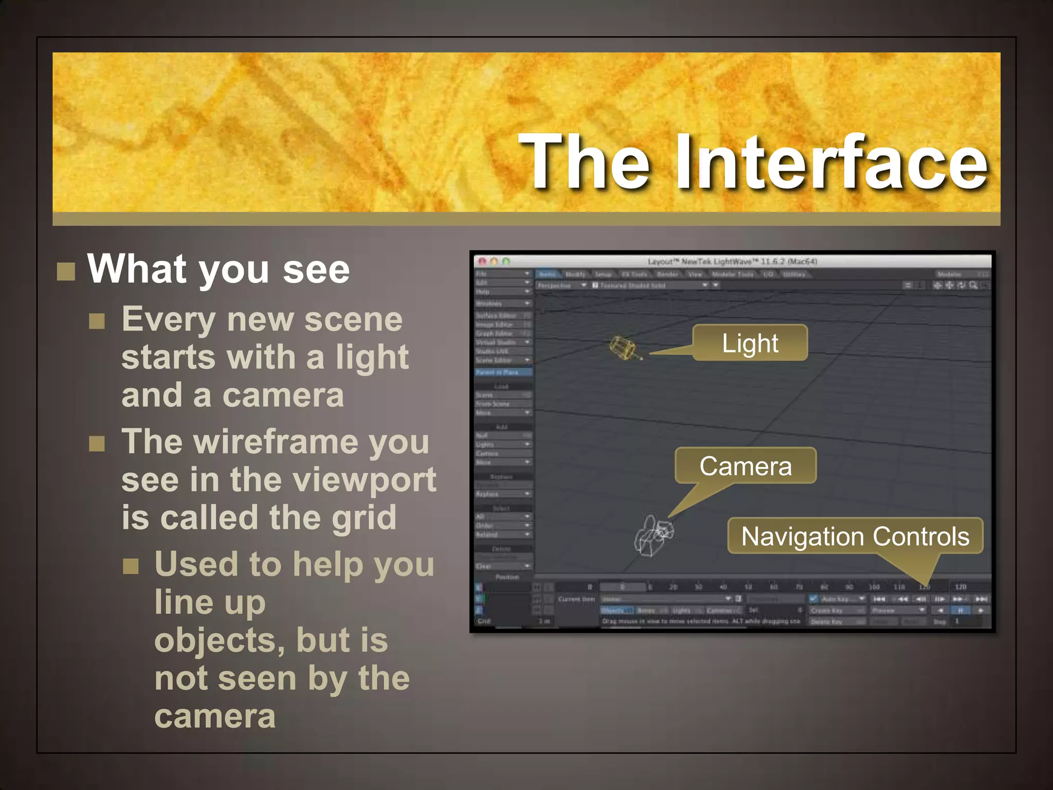 NewTek Lightwave 3D: Learning the Layout | PPTX