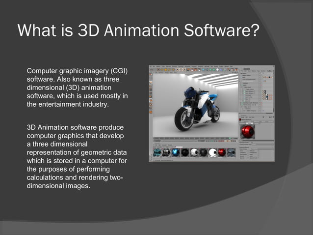 Michael Solon Presentation - 3D Animation Software | PPT
