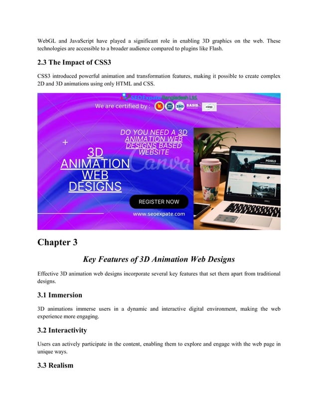 3D animation web designs | PDF