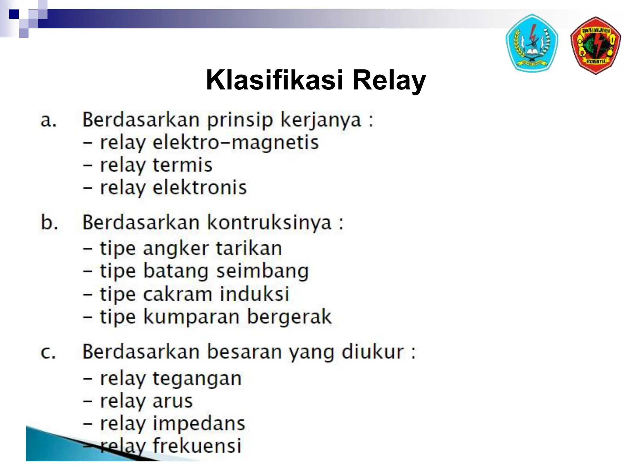 Penjelasan Dasar mengenai komponen Relay | PPT
