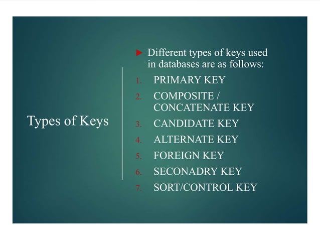 Database_Keys types of keys in DBMS.pptx