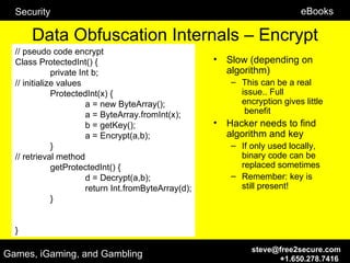 Protect Data in Your Software Client - Data Obfuscation | PPT