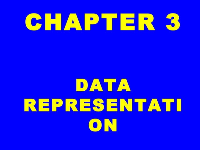Data Representation | PPT
