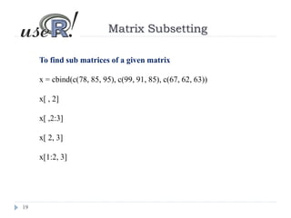 3 Data Structure in R | PPT