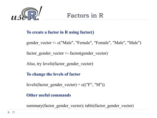 3 Data Structure in R | PDF