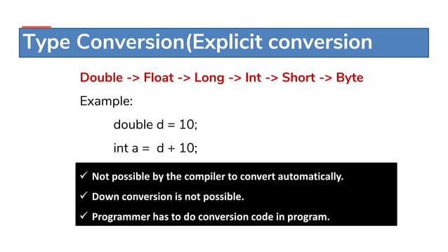 Datatypes & variables in java | PPT