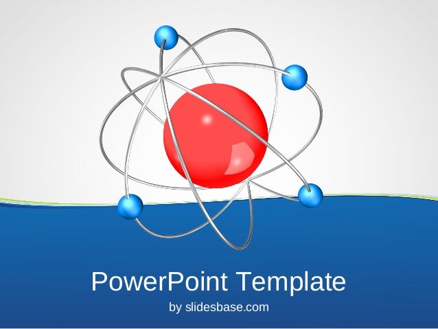 3D Atom PowerPoint Template