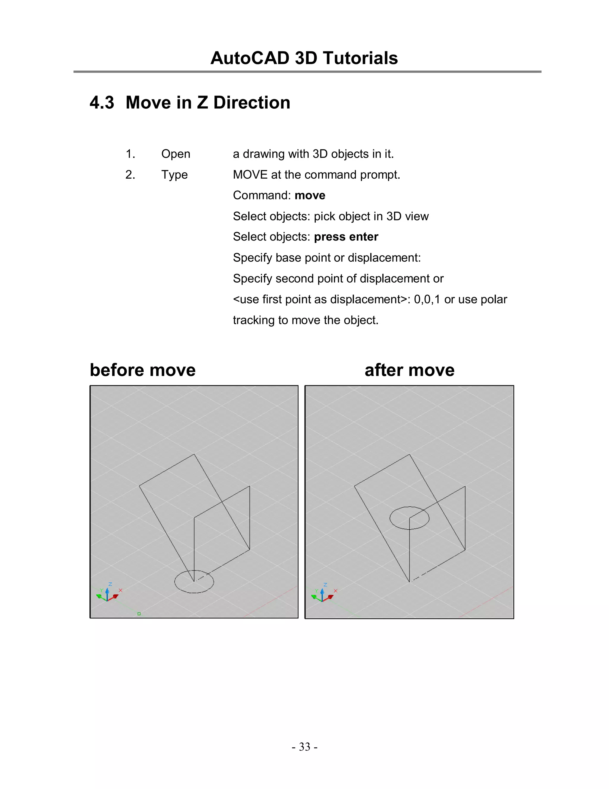 AutoCAD - 3D Notes | PDF