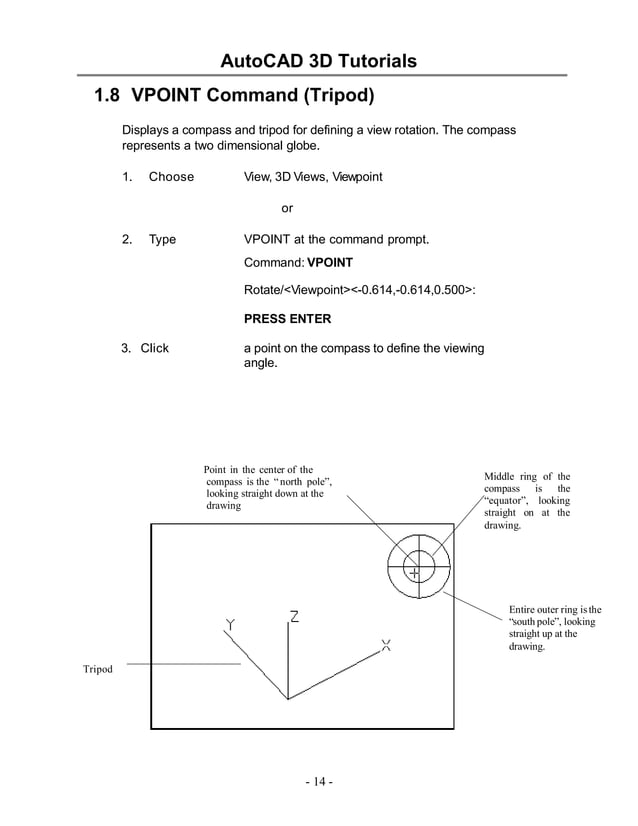 AutoCAD - 3D Notes | PDF